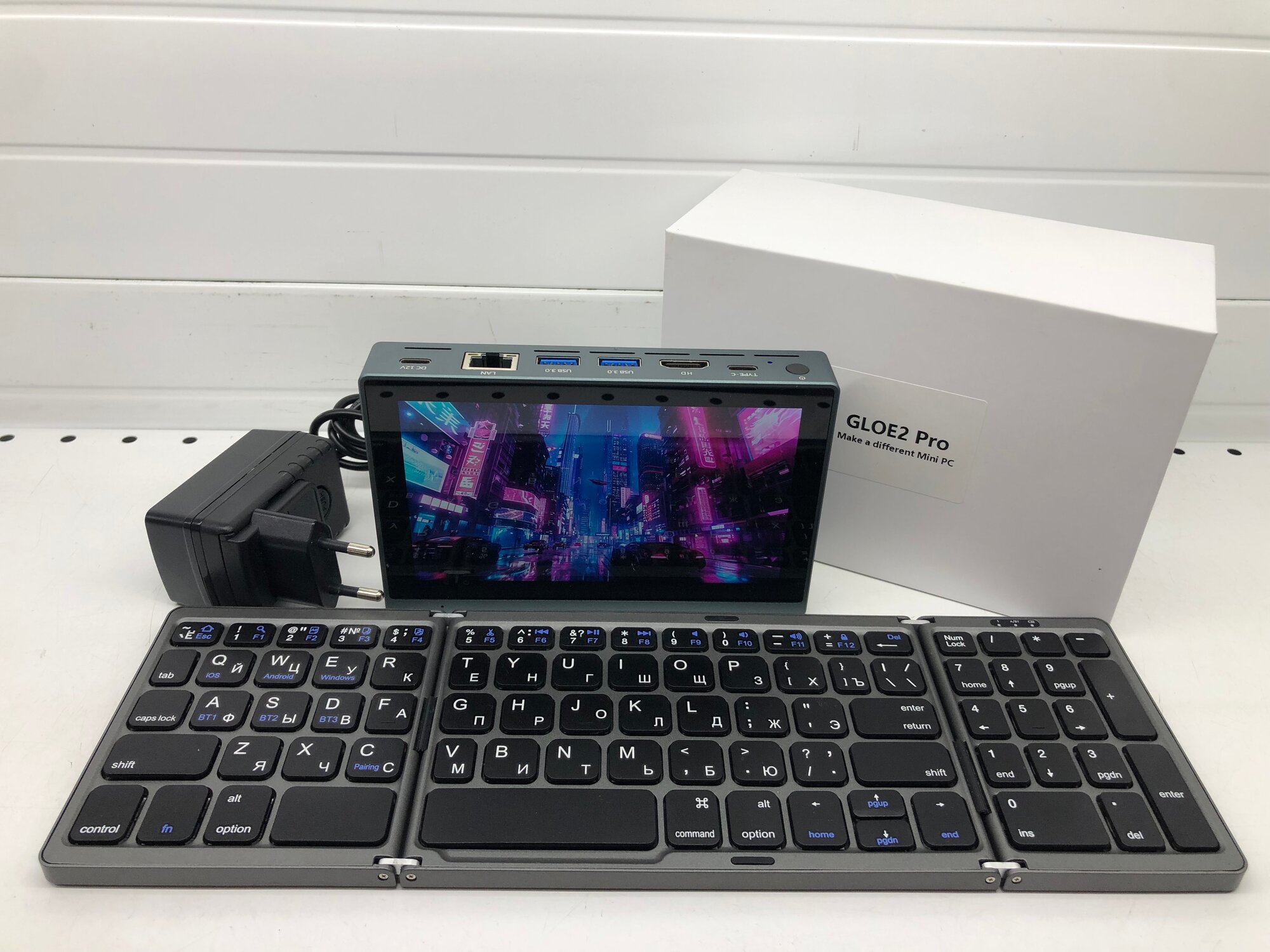 Мини ПК GLOE 2 PRO, ROM 8/128 ГБ, Intel Celeron N5095, Серый