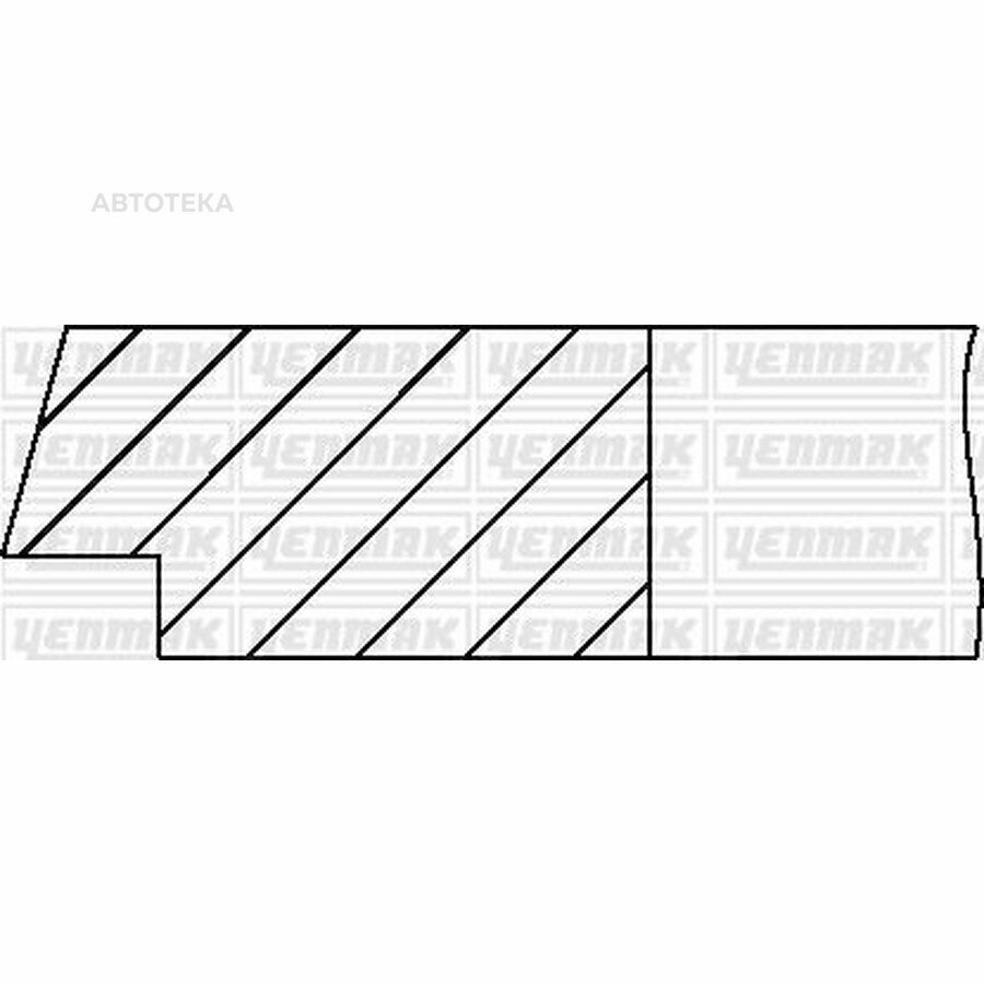 8700 mm Кольца поршневые комплект на YENMAK 9109805100