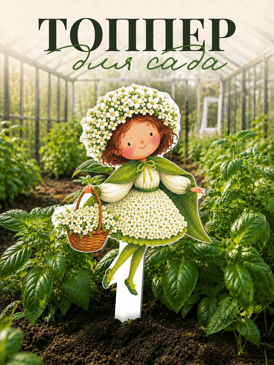 Фигурки для сада Девочка-цветок