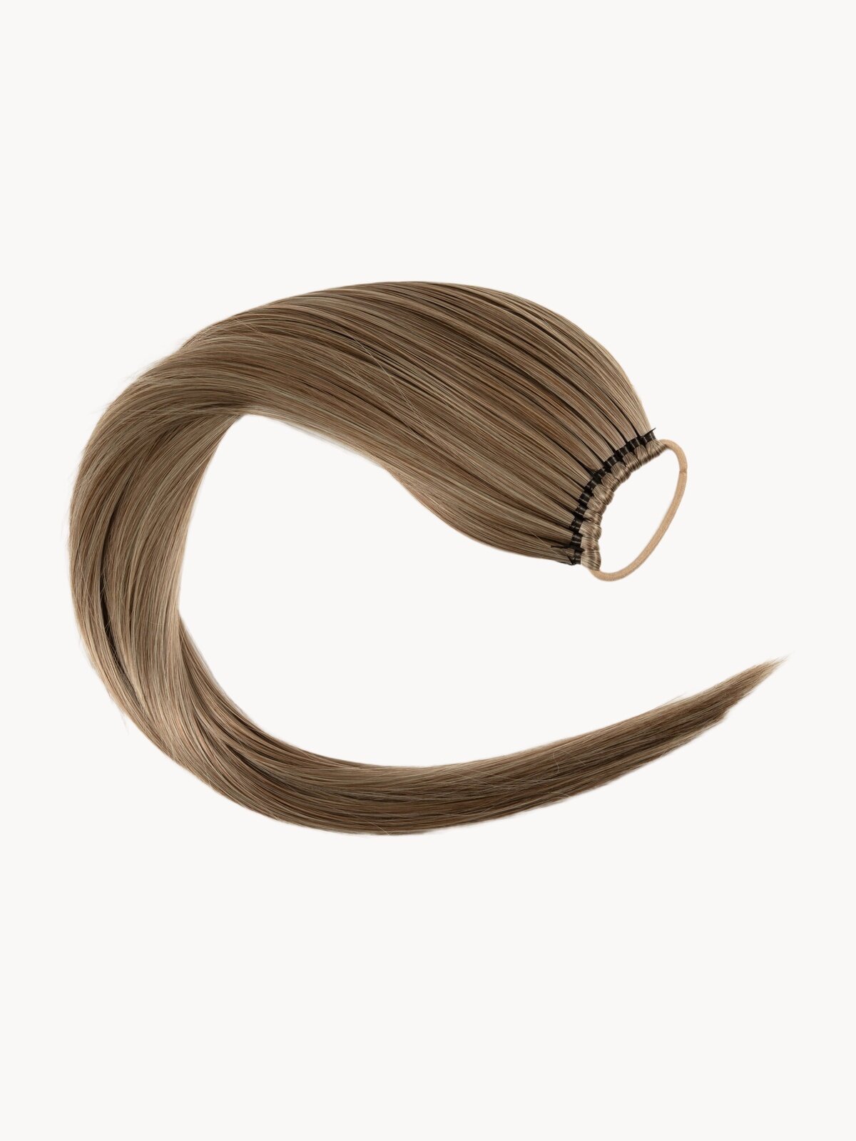 Хвост на резинке женский, 70 см, цвет холодный русый мелирование, искусственные волосы