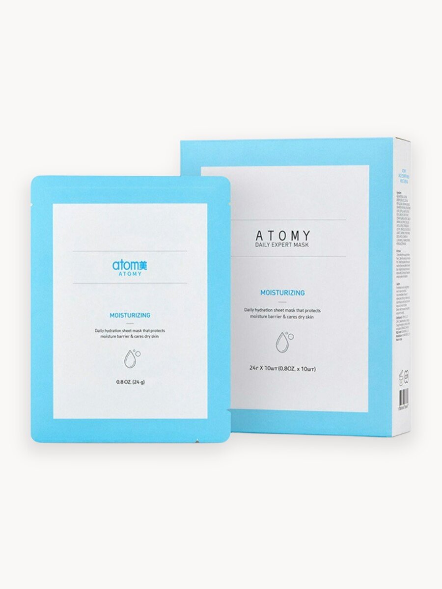 Тканевые маски Atomy "Daily Expert Mask Moisturizing", для всех типов кожи, увлажнение, 5 шт в упаковке
