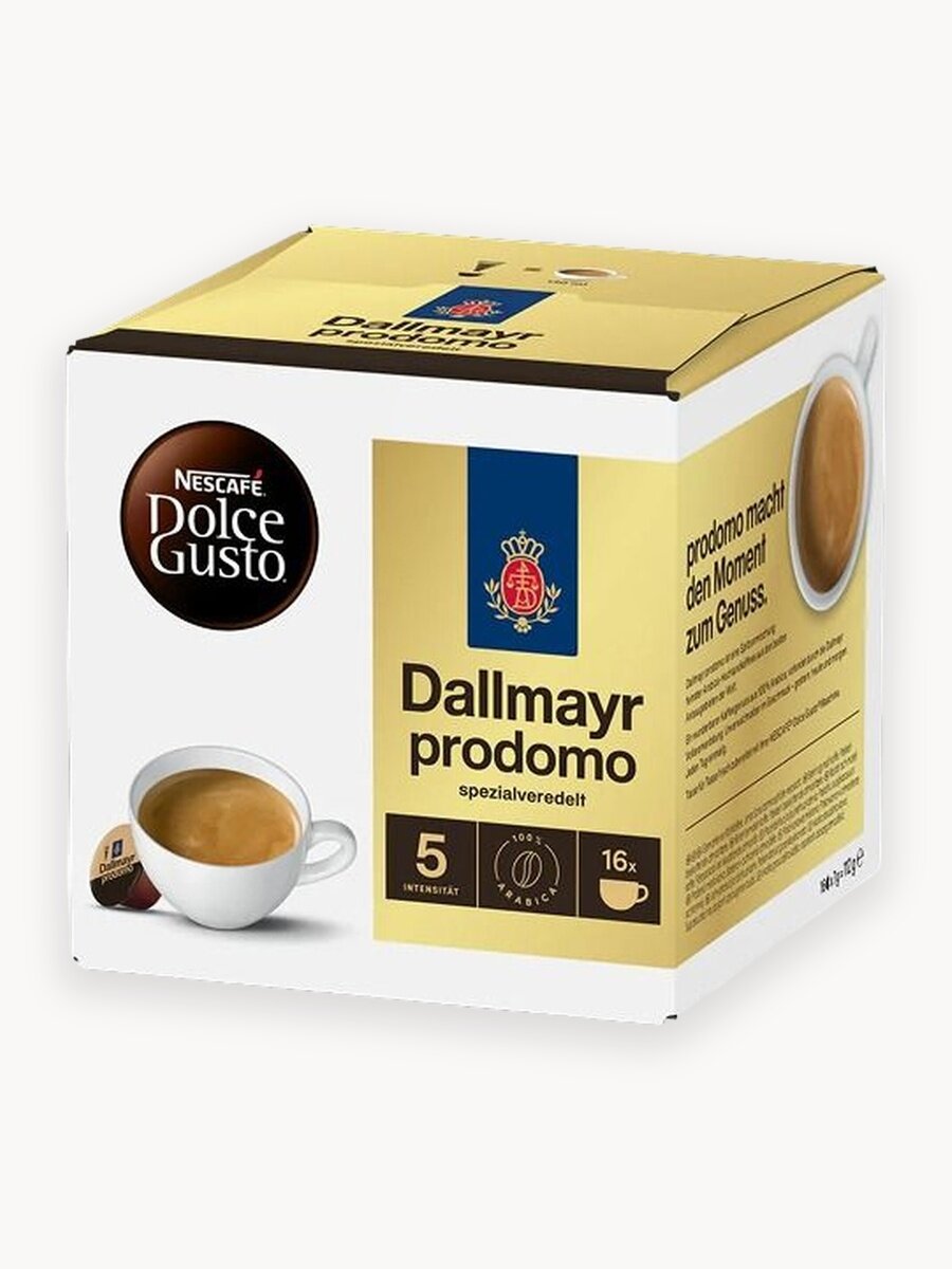 Кофе капсульный Nescafe Dolce Gusto Dallmayr Prodomo, для системы Dolce Gusto, 16 шт