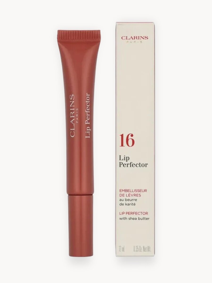 Блеск для губ Clarins Lip Perfector 16 Intense Rosebud 12мл объем розовый