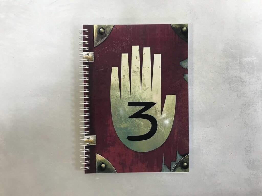 Дневник №3 на пружине с картинками