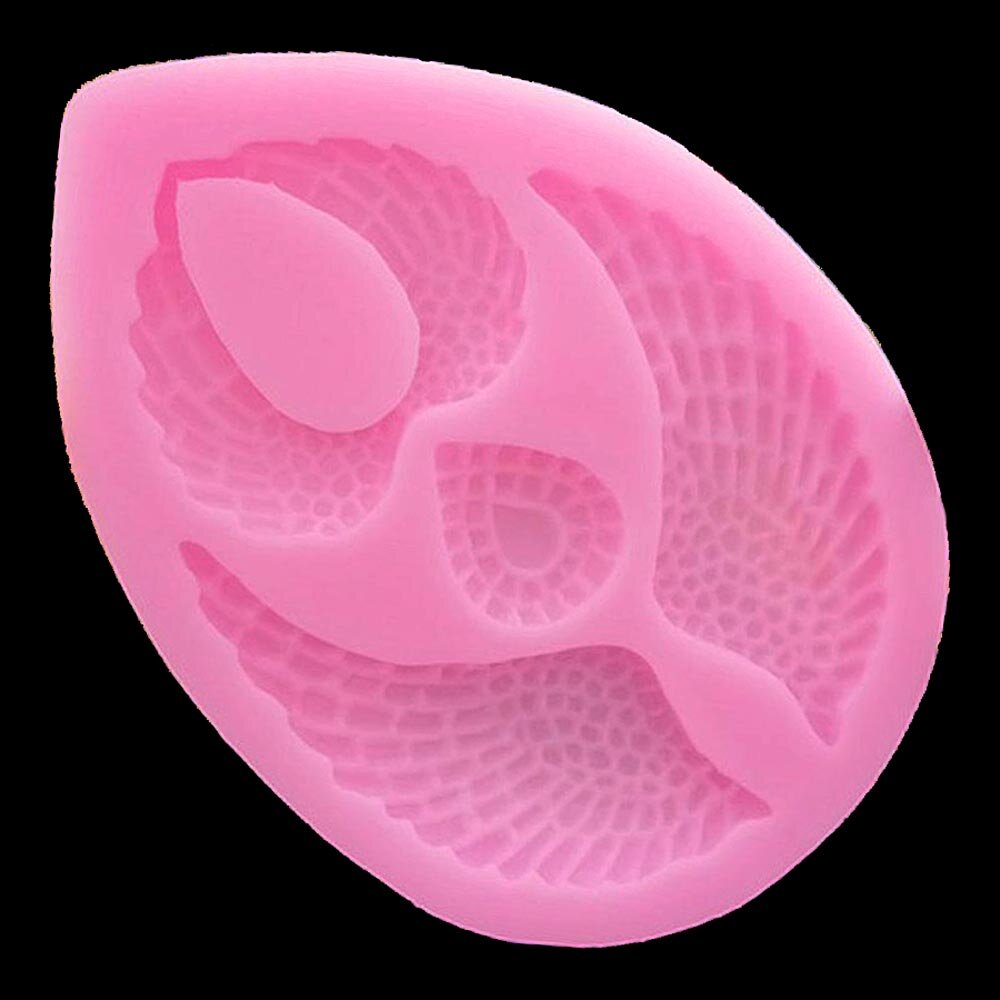 Молд силиконовый 0013064 для эпоксидной смолы Крылья с сердцем 10.5х7.8х0.7 см, цена за 1 шт.