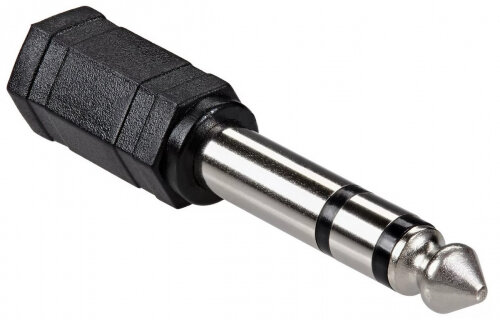 Переходник Vcom аудио стерео 6.35мм M (штекер) - 3.5мм F (гнездо) (CA546)