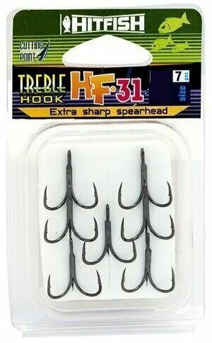 Тройной крючок HITFISH HF-31 Cutting point 8 (7 шт.)