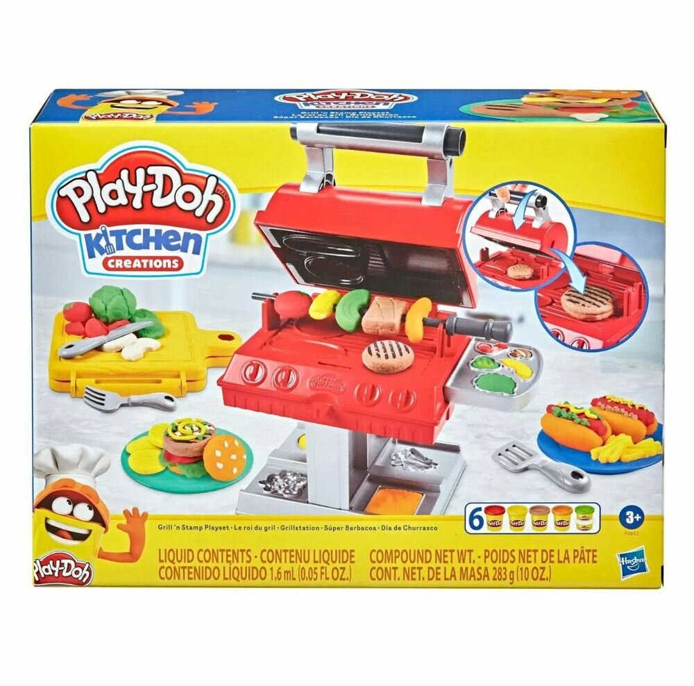 Пластилин Play-Doh Гриль барбекю (F0652) 6 цв.