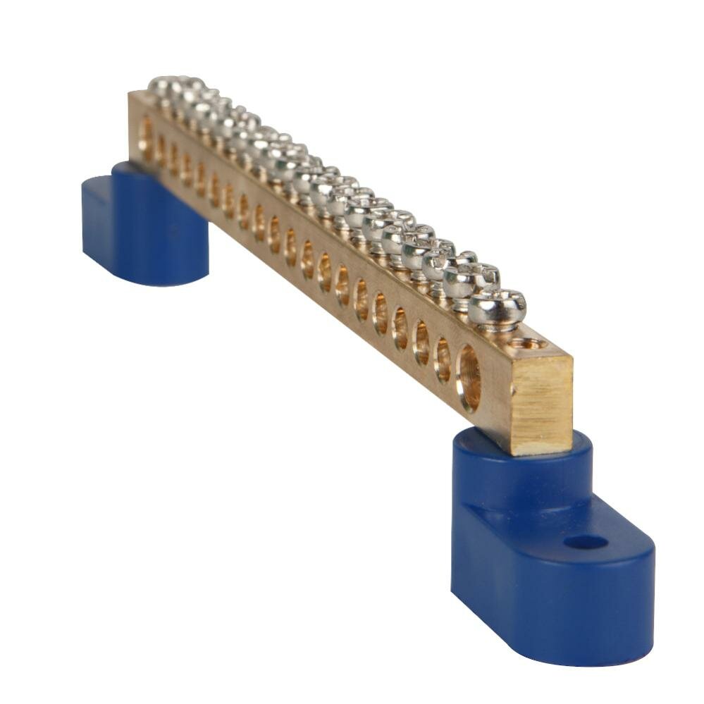 Шина нулевая с двумя изоляторами OptiKit BB-T-PE-S-18-8х12-желтый КЭАЗ - K-277911