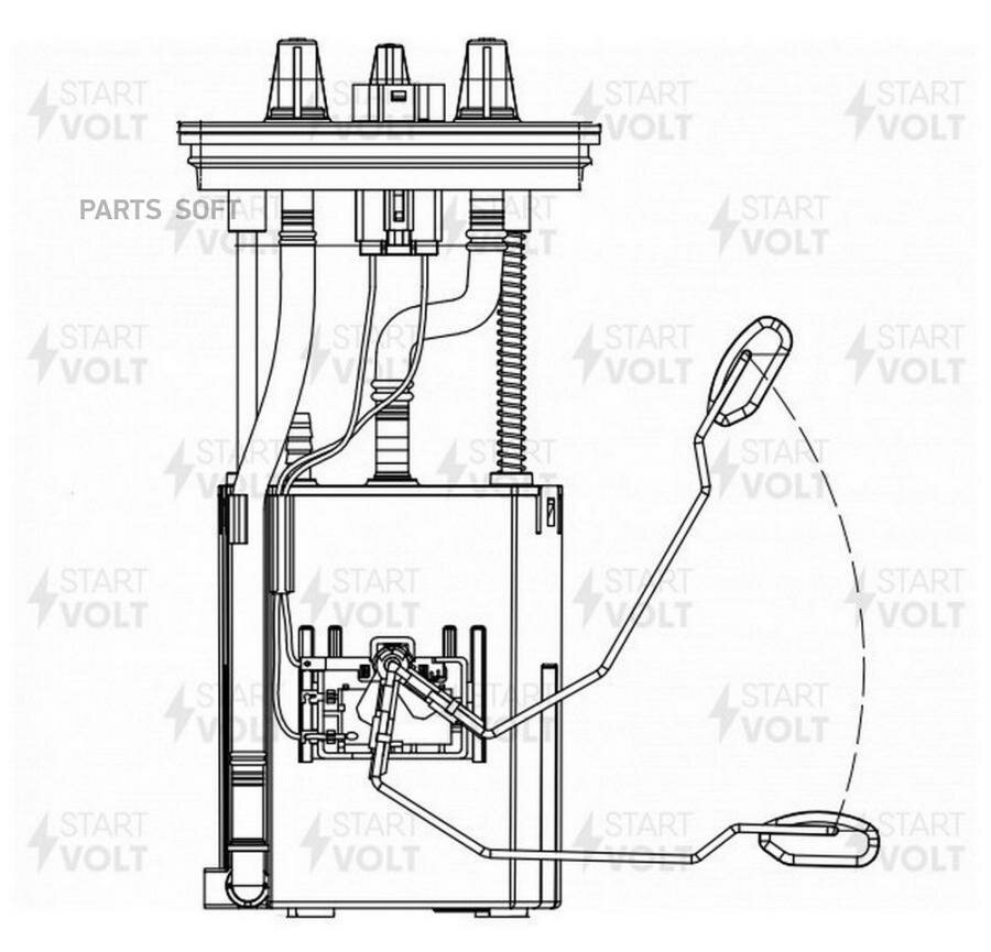 STARTVOLT SFM-0860 Модуль топливозаборника для а/м Hyundai H-1 (07-) 2.5d (SFM 0860) ()