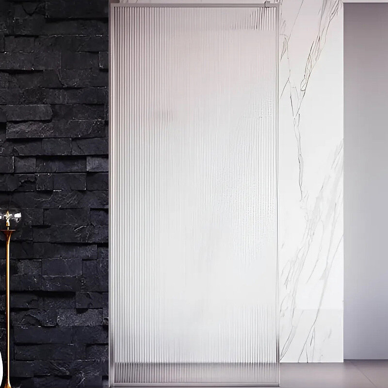 Душевая перегородка Veconi (Векони) Korato KR81F-70-08-C4 Стекло рифленое 8 мм, 2000х700 мм, хром