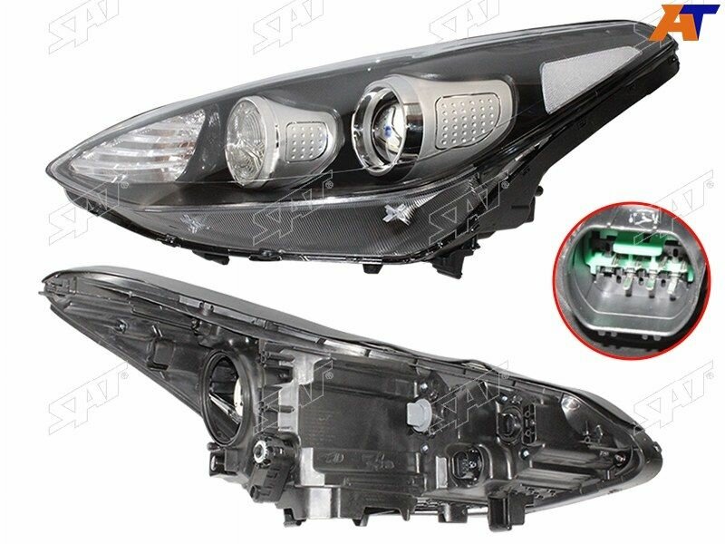 . SAT Фара для KIA SPORTAGE 16-22 левая галоген, под электрокорректор