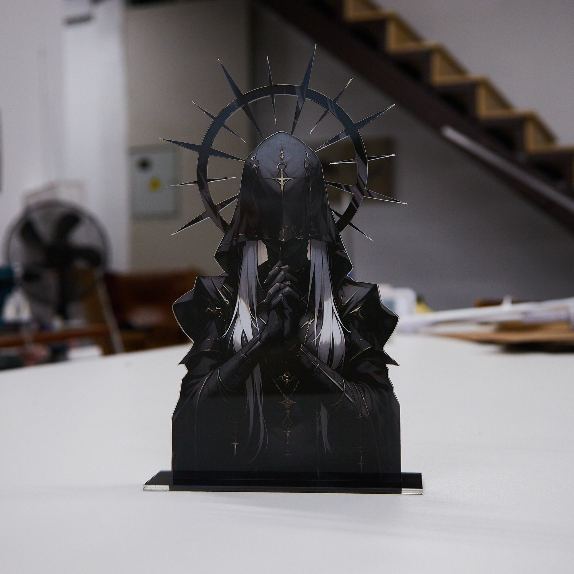 Аниме Фигурка Genshin Impact Dark Nun (Черная Монахиня) Коллекционная Фигурка с Магическим Дизайном для Фанатов Геншин Импакт