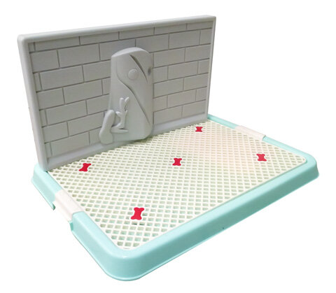 Туалет для собак со стенкой малый зеленый 50 х 38 х 29 см V.I.Pet (1 шт)