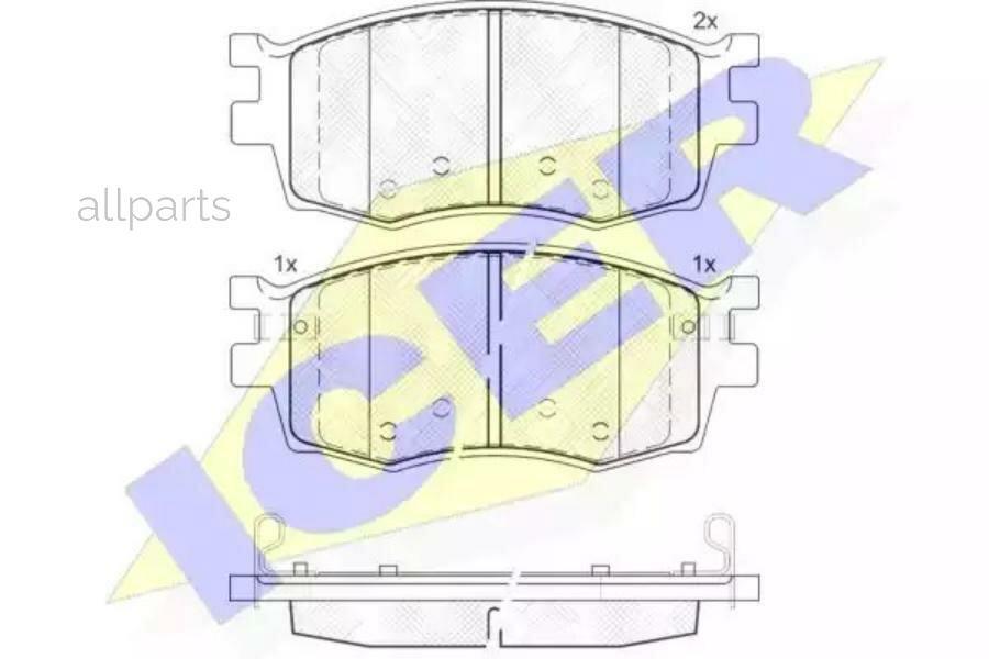 ICER 181711 Тормозные колодки