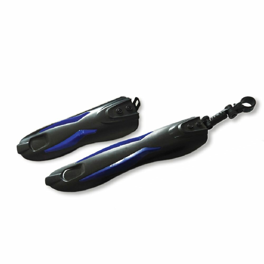 Крылья для велосипеда HN10-1 пластик 20-26" черно/синий (комплект)