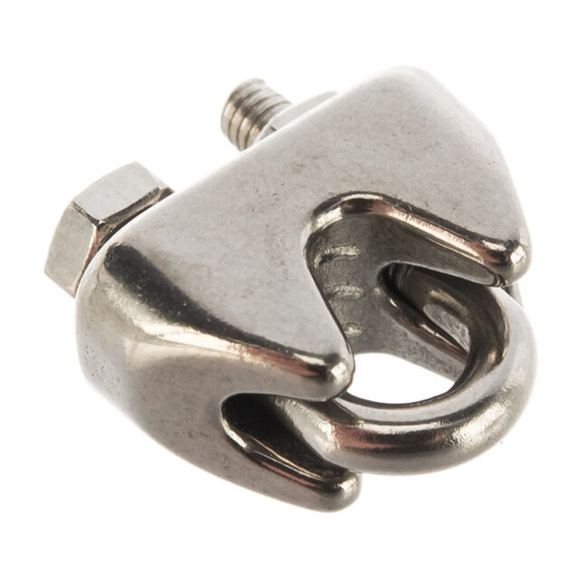 Зажим троса DIN 741 3 мм из нержавеющей стали 1 шт крепежный элемент для тросовой системы