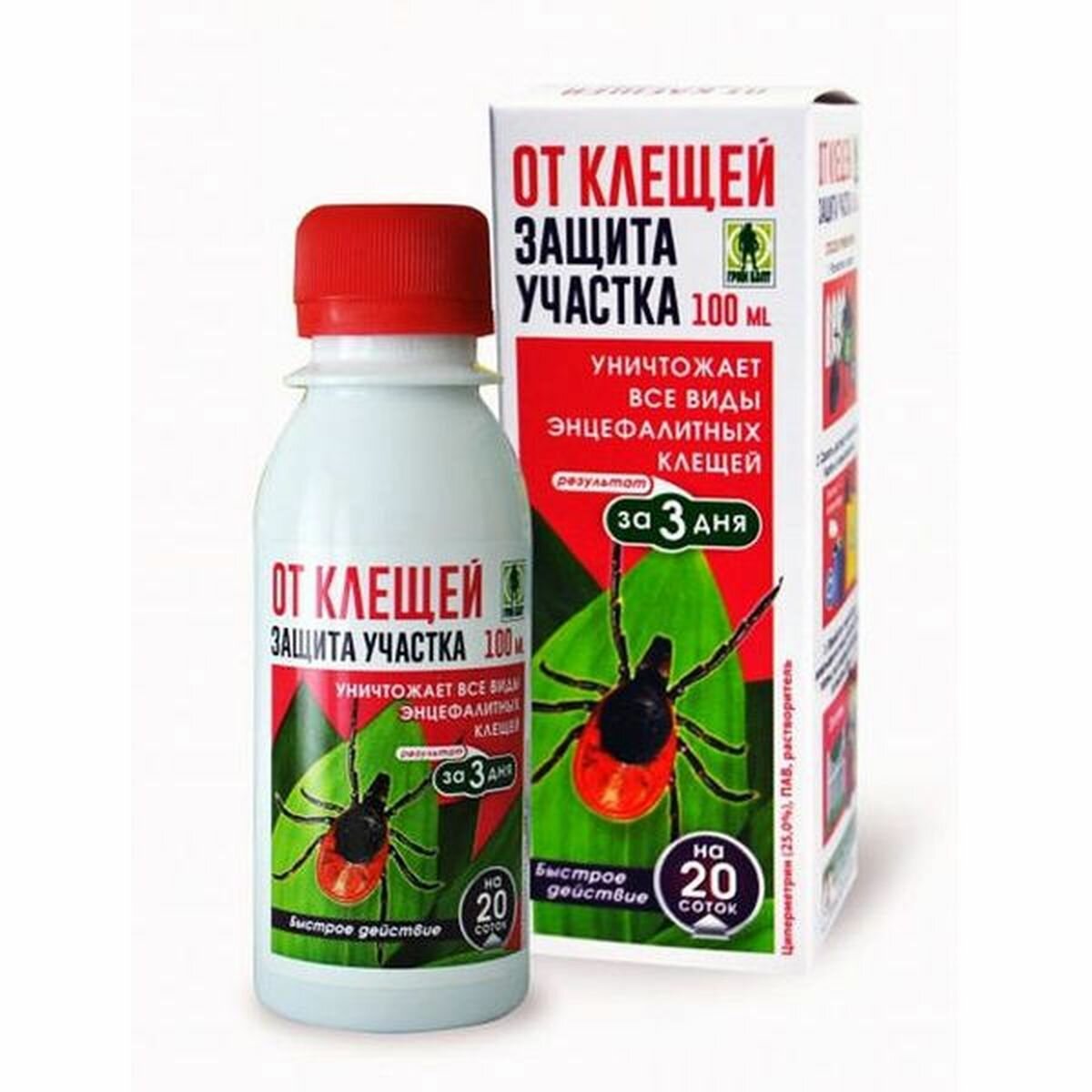 Защита от клещей для защиты участка 100мл