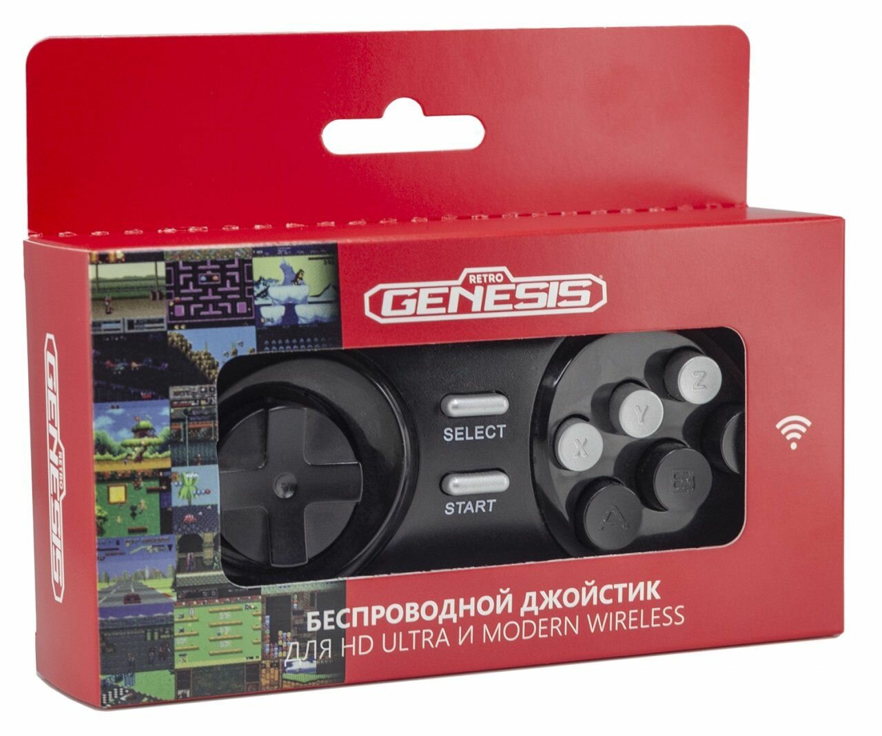 Геймпад беспроводной Retro Genesis Controller для HD Ultra, P1 (16 bit)