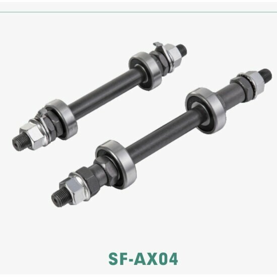 Ось Shunfeng Ось передняя 140мм под гайки с промподшипниками