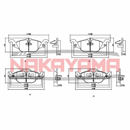 Колодки тормозные дисковые Nakayama p0864ny