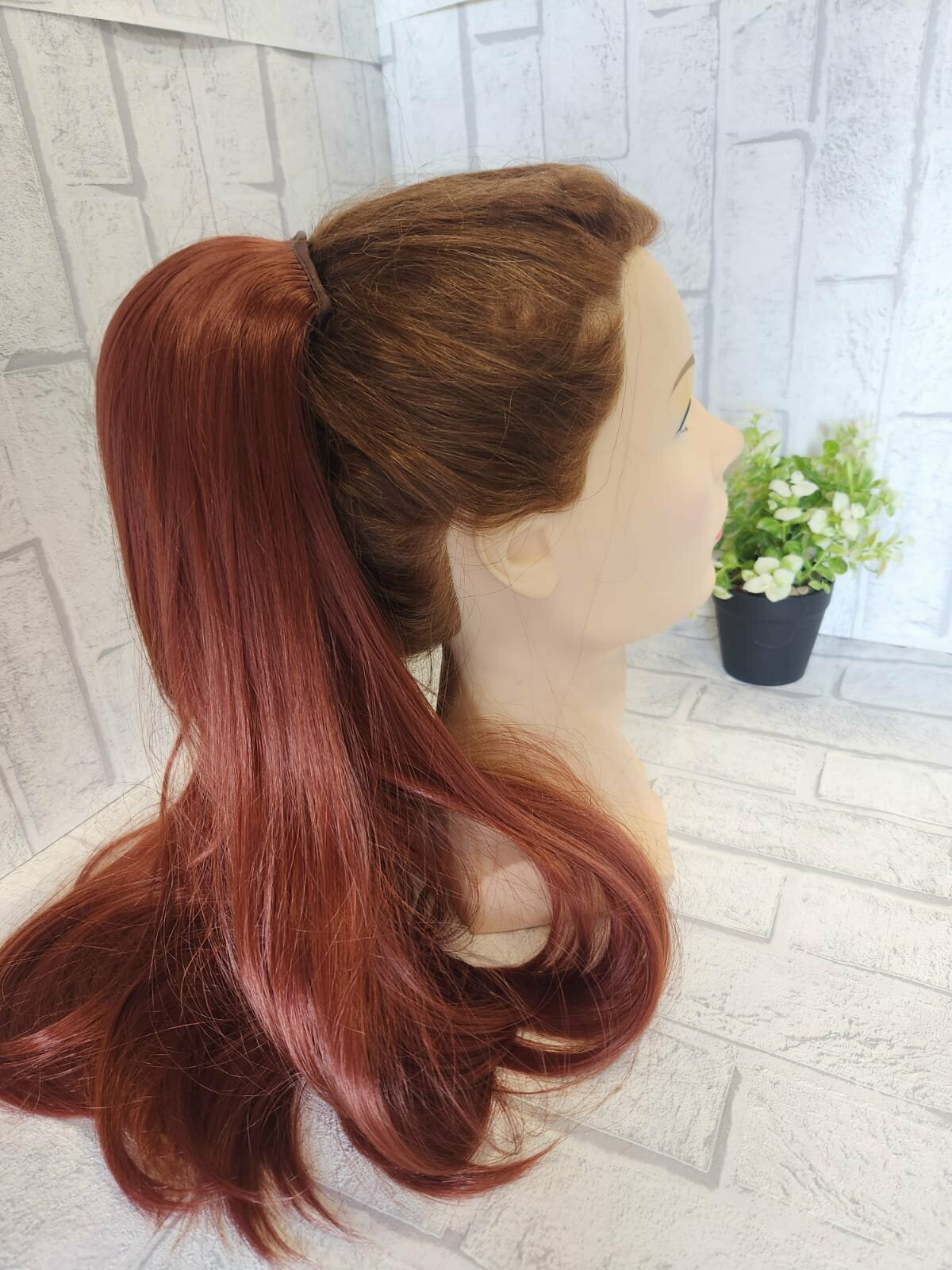 Хвост Илона от брена Velina Fabbiano цвет Красно-рыжий