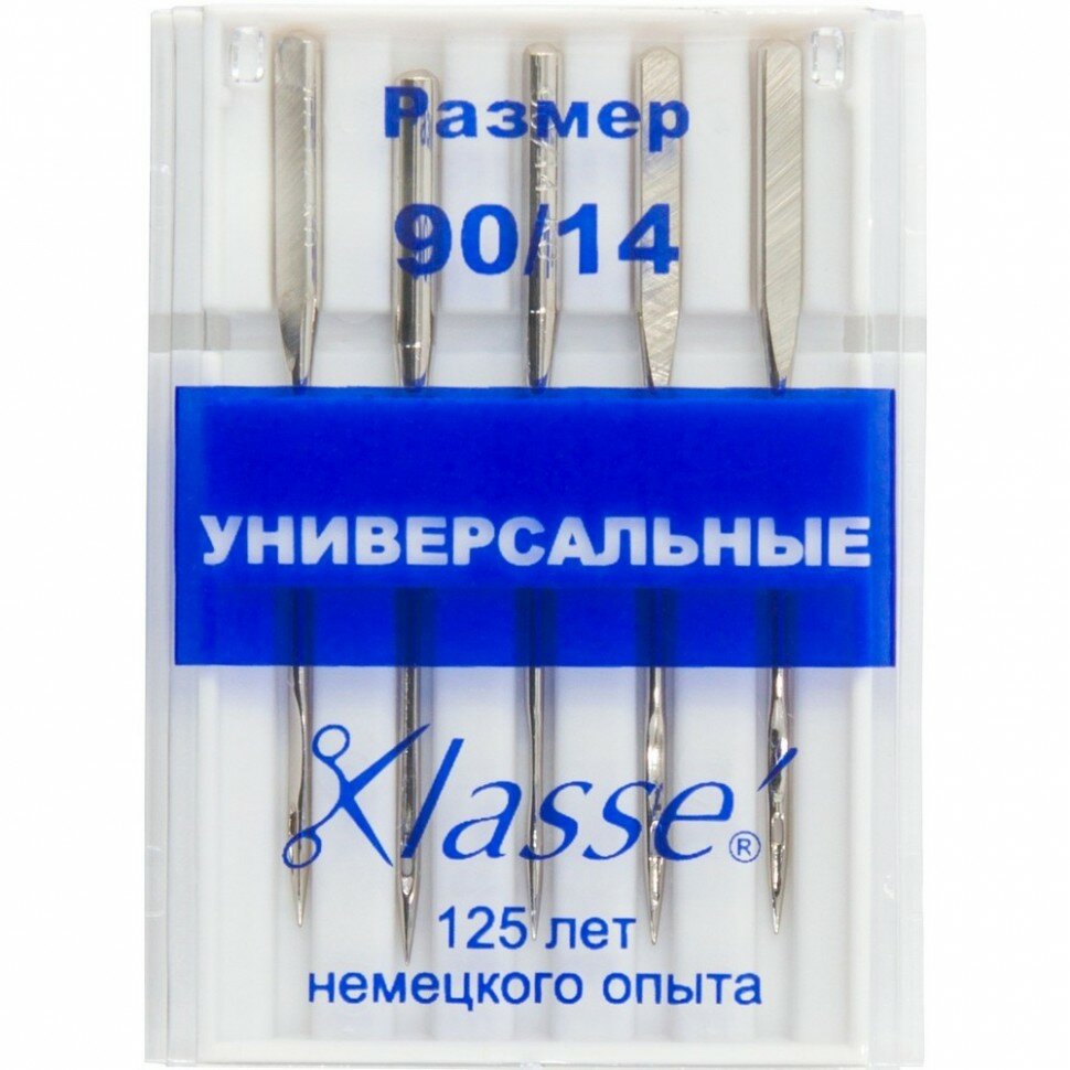 Hemline A6100/90 Иглы для бытовых швейных машин универсальные № 90, 5 шт