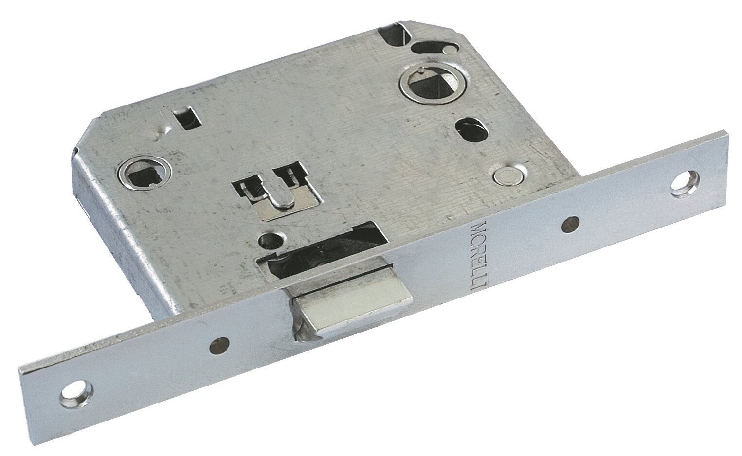 Защелка дверная, Morelli, сантехническая, 2070 SN белый никель