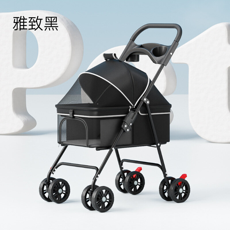 Коляска для животных Baby's Beauty, складная, металл, черная