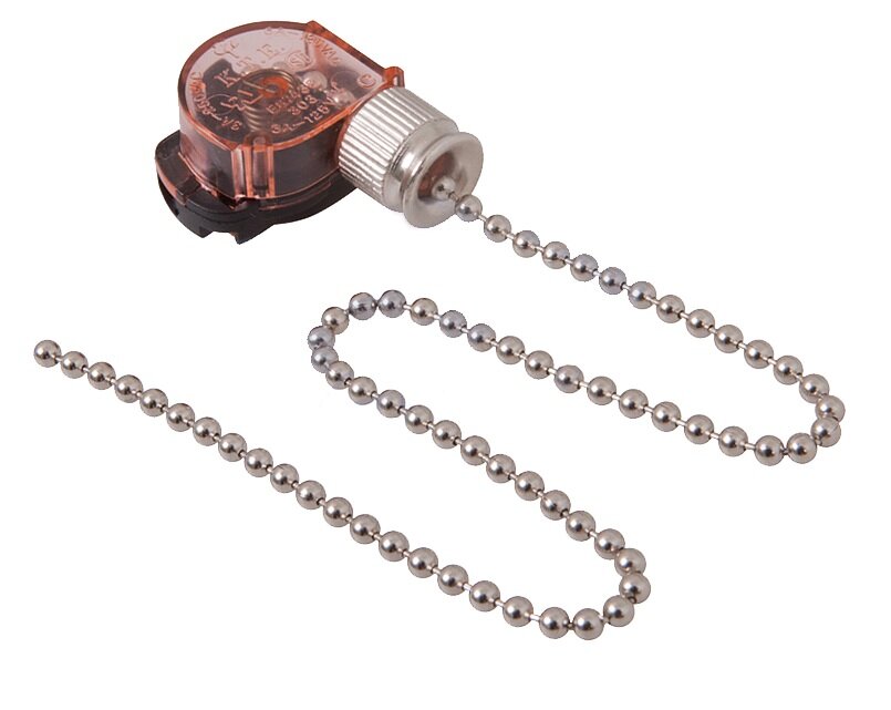 Шнуровой выключатель цепочка для бра и светильников Duwi 24464 6