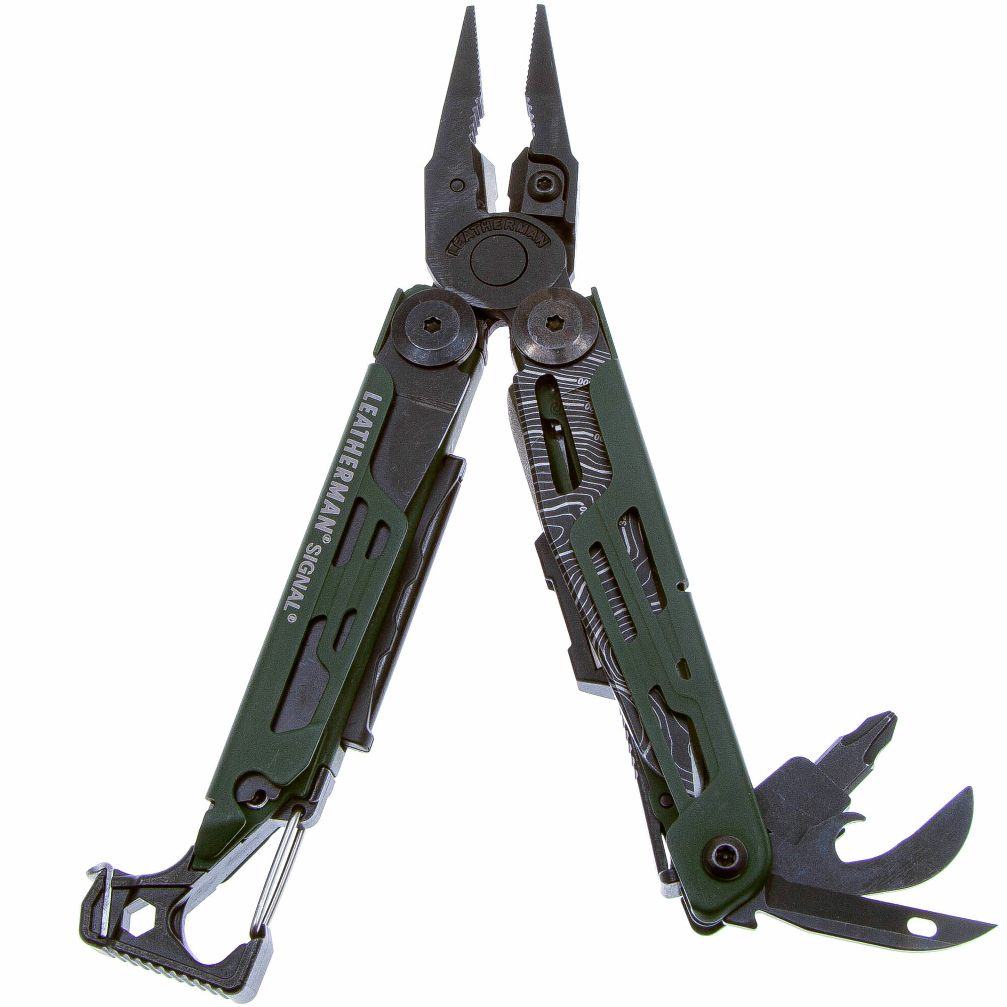 Мультитул Leatherman Signal Green Topo Blade 832692 с нейлоновым чехлом