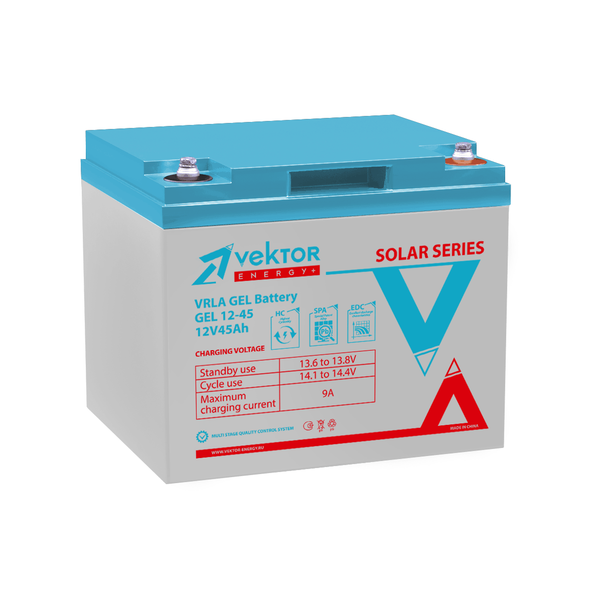 Аккумуляторная батарея Vektor Energy GEL 12-45