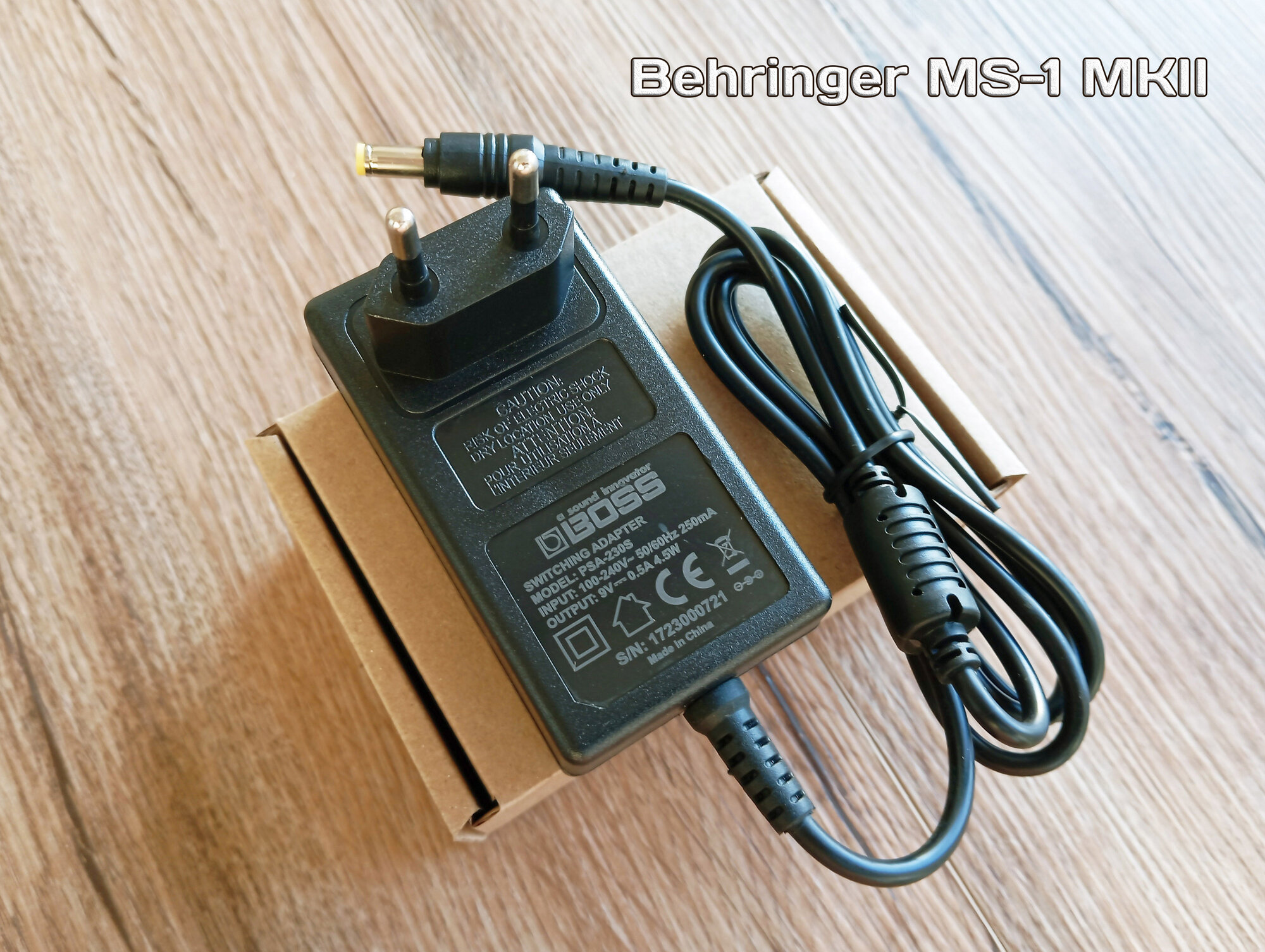 Блок питания для Behringer MS-1 MKII (адаптер 9V 500mA)