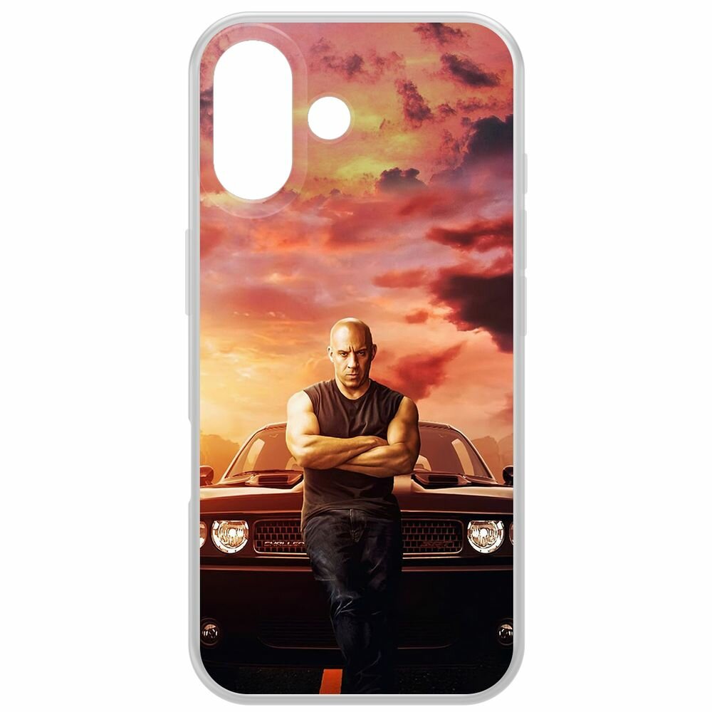 Чехол-накладка Krutoff Clear Case Форсаж. Доминик Торетто для iPhone 16