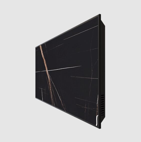 Stout Отопительная панель 1200 x 600 серии Black Stone SCT черный гранит, черный корпус