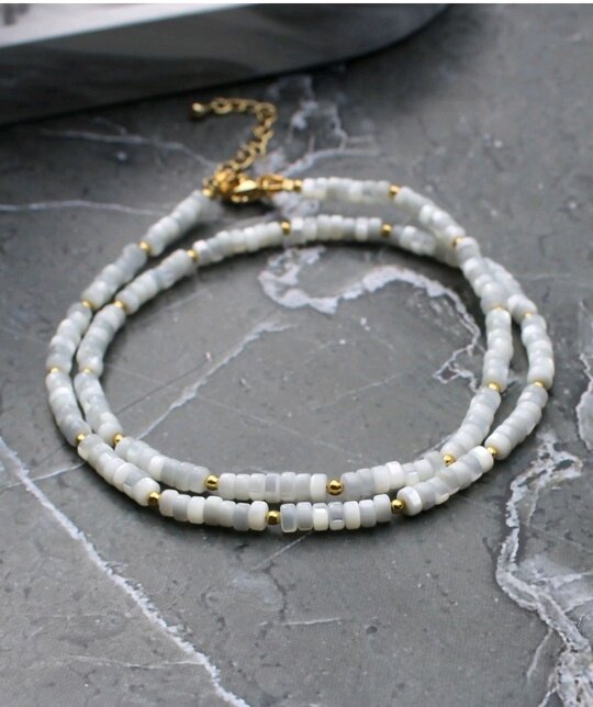 Бусы, перламутр