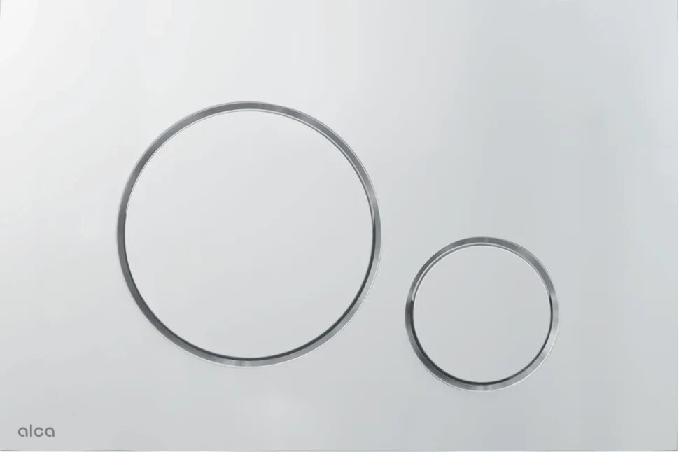 Кнопка смыва AlcaPlast M672 для инсталляции, матовый хром