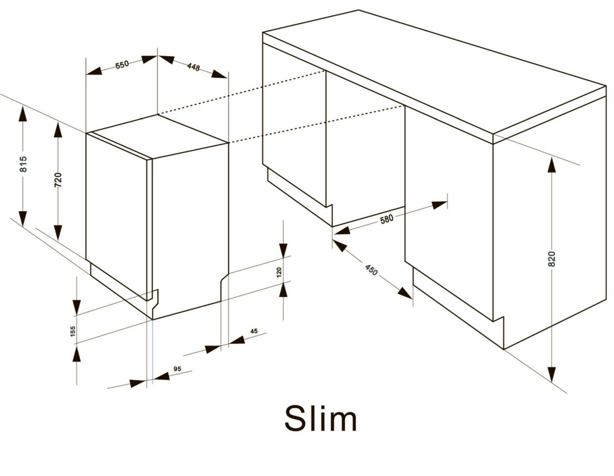 Посудомоечная машина Meferi MDW4563 POWER