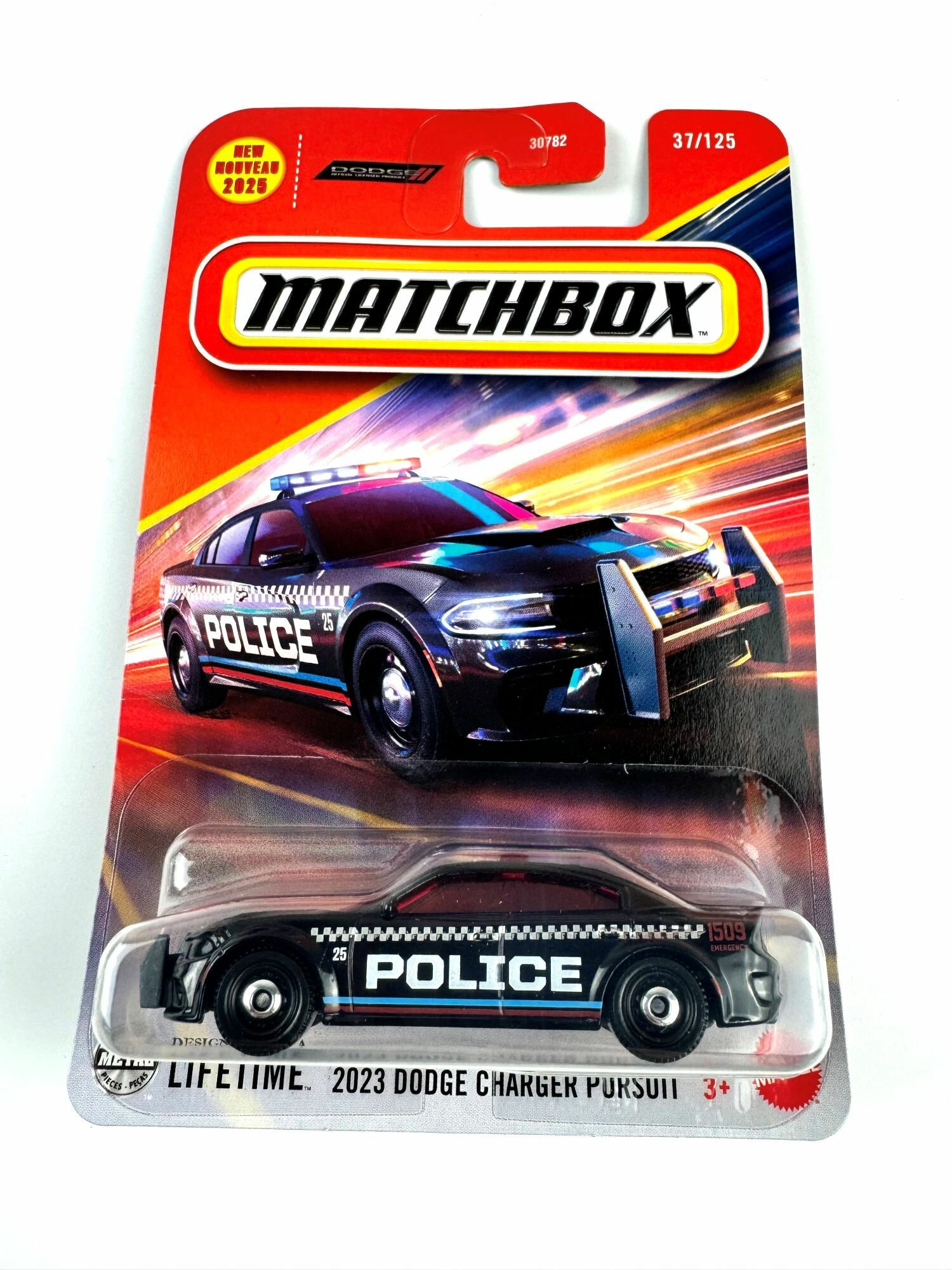 Машинка Matchbox 2025-30782 Basic Car:2023 Dodge Charger Pursuit
