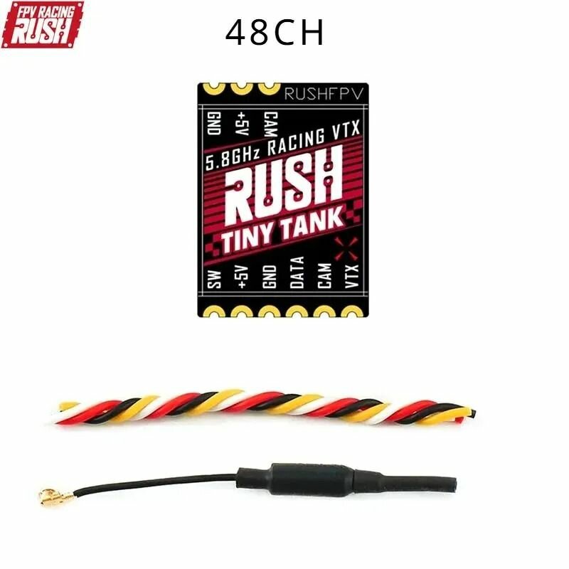 RUSH TINY TANK Nano VTX 48CH 350 МВт передатчик 5 В вход со светодиодной платой расширения FP-V передатчик для FP-V