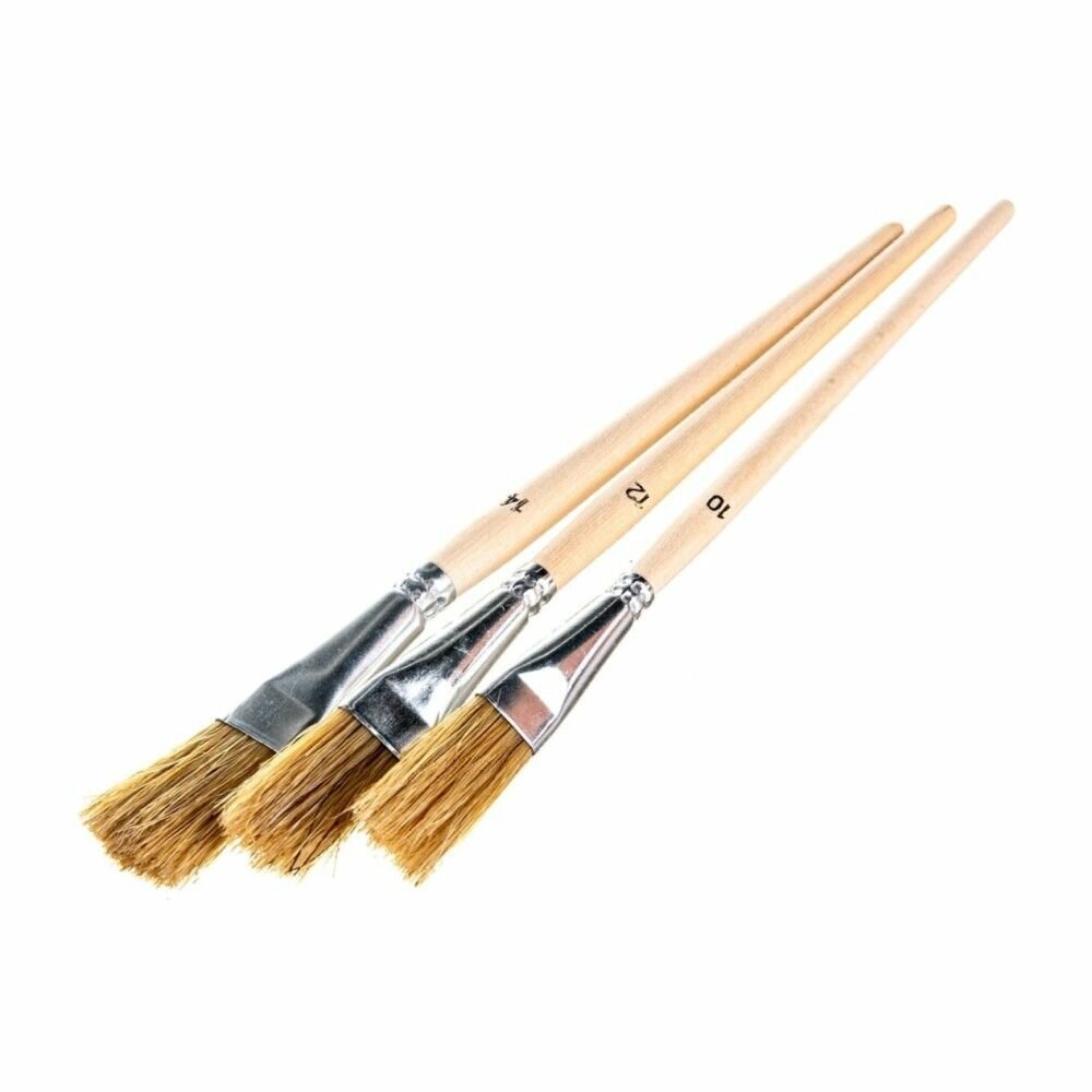 Набор из 3 кистей унивесальных Color Expert 82610227 натуральная щетина (10,12,14мм)