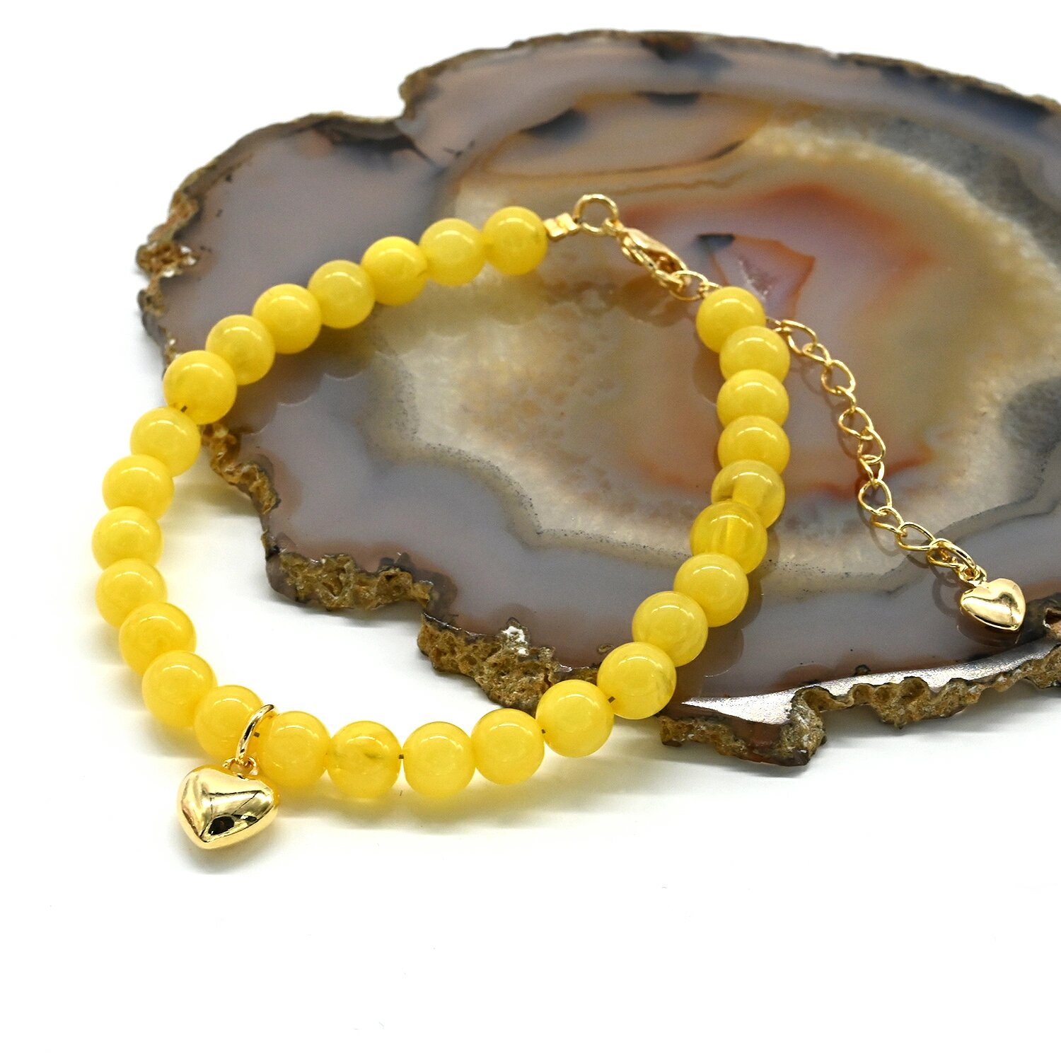 Браслет, янтарь