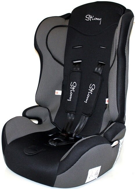 Автокресло 513 без вкладыша "Мони" (Карбон) Stiony 1-2-3 от 9 до 36 кг
