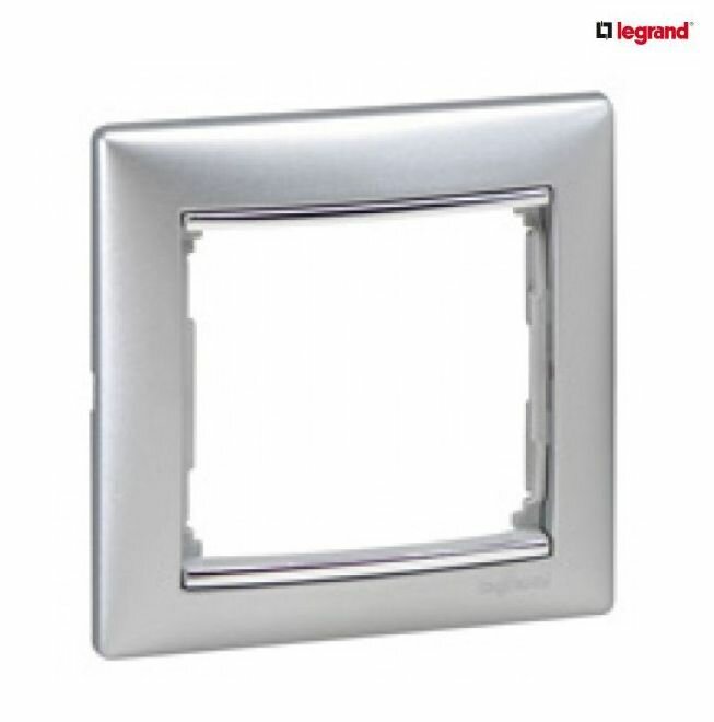 Рамка Legrand Valena электроустановочная , алюминий, 1 пост. 770151