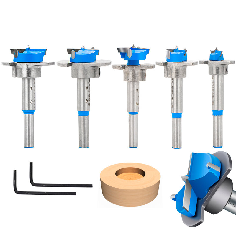 Сверло Форстнера XCAN, 35 мм по дереву с ограничителем для установки мебельных петель