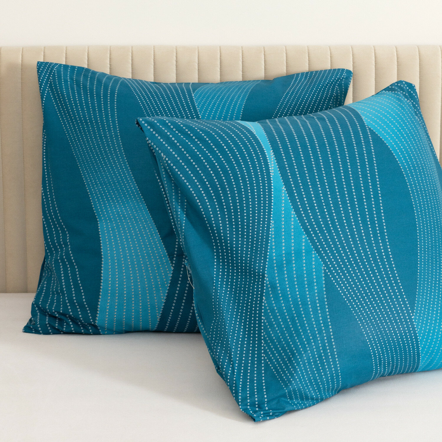 Комплект наволочек перкаль 70х70 (2 шт.) "Cozy Home" Спящий цветок/Sleeping Flower рис. 43061-1 Муар /Moire