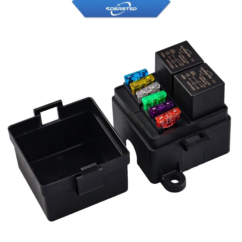 (12 В/24 В) четырехсторонний предохранитель, 4-контактный или 5-контактный два реле и три реле подходят для модификации и установки грузовых автомобилей и автофургонов 12V 5pin 2 relay Kit