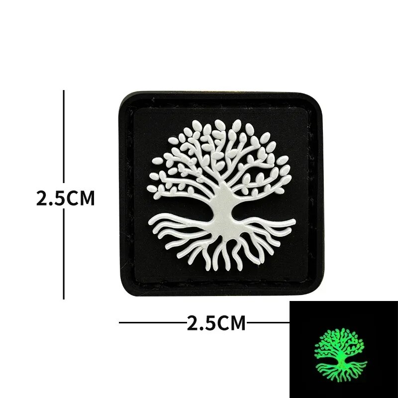 Кельтские символы нашивка ПВХ 2.5х2.5см Античный латунь