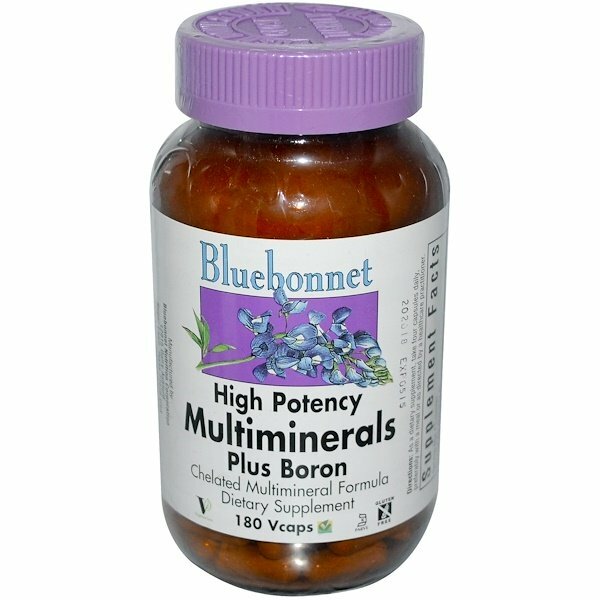 Bluebonnet Nutrition Multiminerals Plus Boron 180 Vcaps