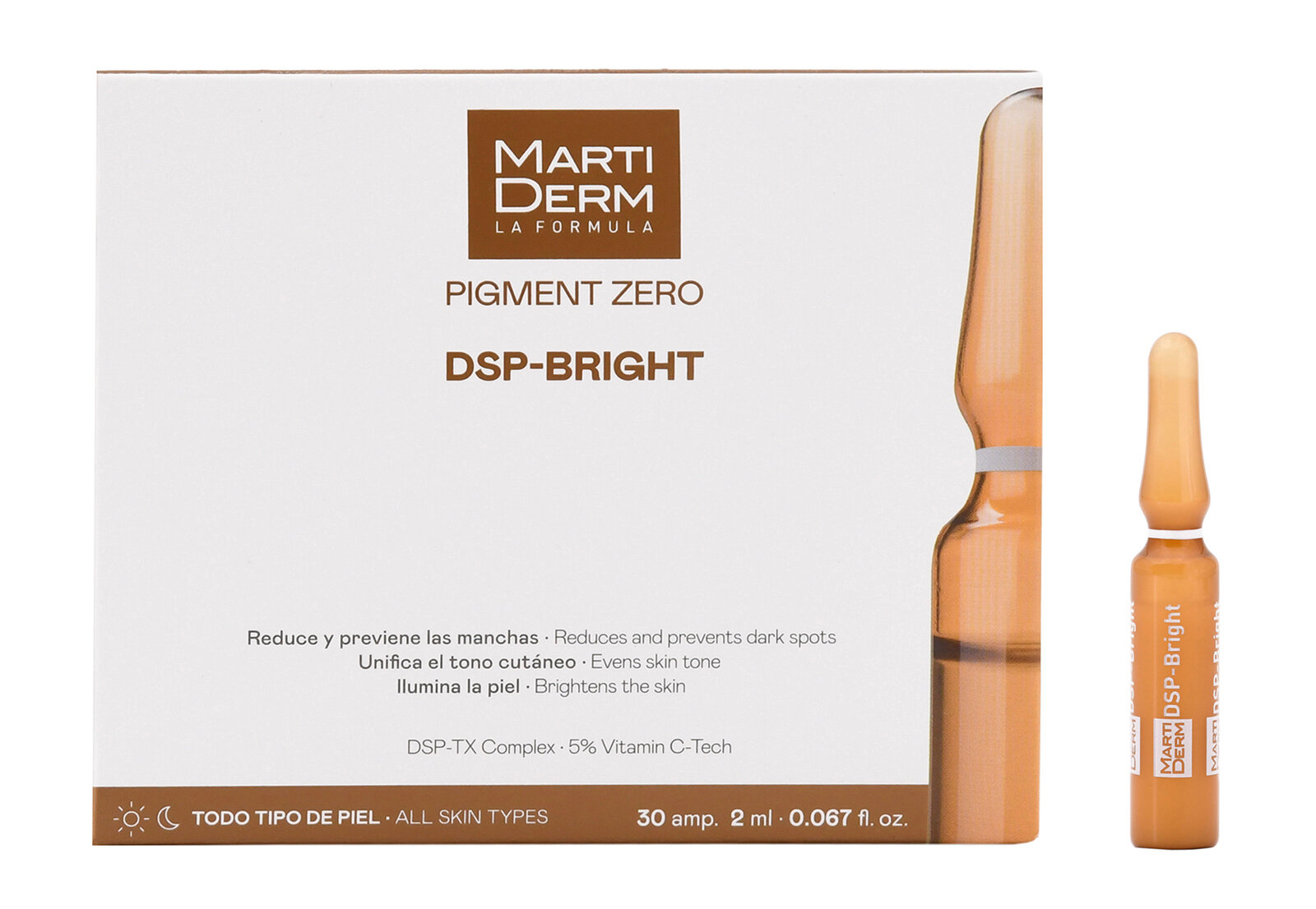 MARTIDERM Пигмент Зеро DSP-Брайт Ампулы против пигментных пятен, 60 мл